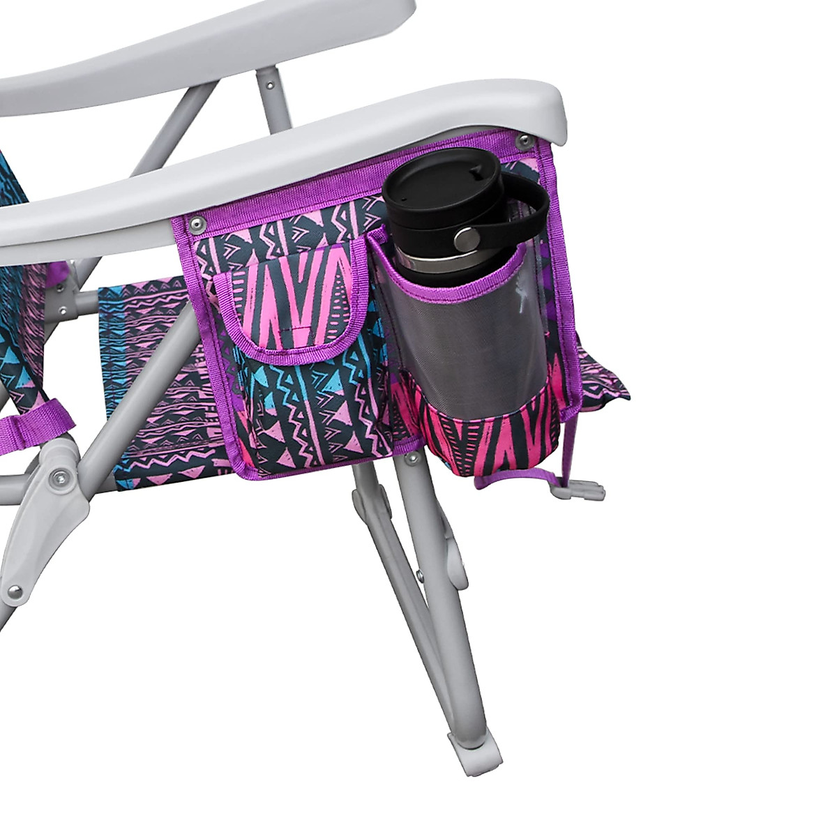 Hurley Backpack Beach Chair, One Size, Pink Violet