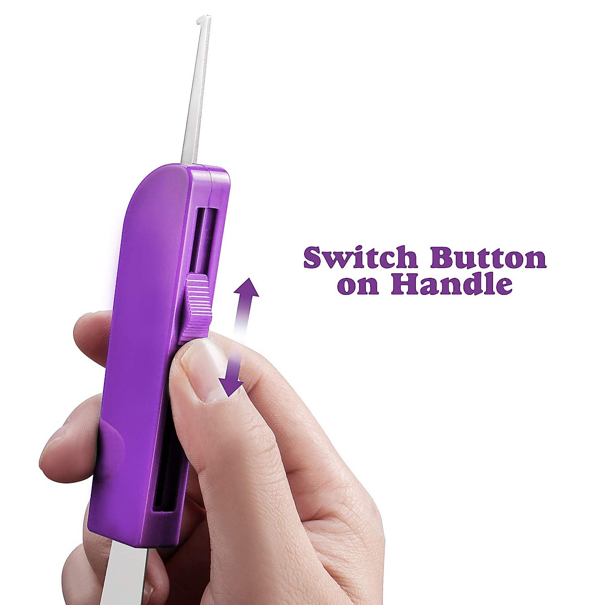 Right Hand Pill Counting Tray with Spatula (Purple)