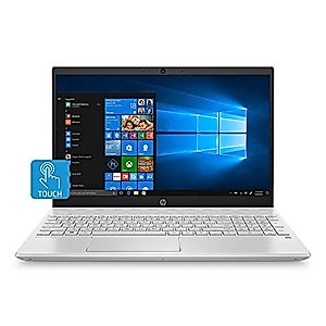 HP Pavilion 15-Inch HD Touchscreen Laptop, 10th Gen Intel Core i5-1035G1, 8 GB RAM, 512 GB Solid-State Drive, Windows 10 Home (15-cs3010nr, Mineral Silver)
