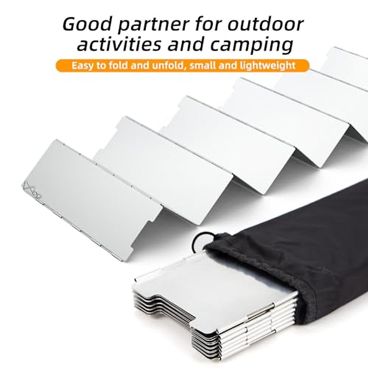 Camping Stove Windscreen 12 Plates Ultralight Folding Camp Stove Windscreen Portable Camping Stove Windshield for Use with Alcohol Stoves and Other Backpacking Stoves Butane Stoves