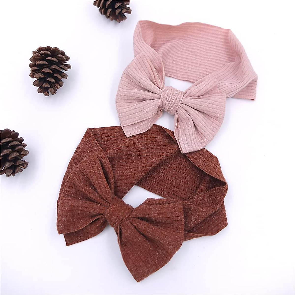 Sugarmelon Soft Headbands Headwrap for Newborn Baby Girls Toddler Cotton Ribbed Turban Headband Hairband Infant Baby Show Gifts 8 Colors