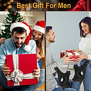 Gifts for Men Him Dad, LED Flashlight Gloves, Cool Gadgets Birthday Gifts for Boyfriend Hands-Free Lights Fingerless Gloves for Car Repairing, Night Fishing, Running, Camping, Hiking