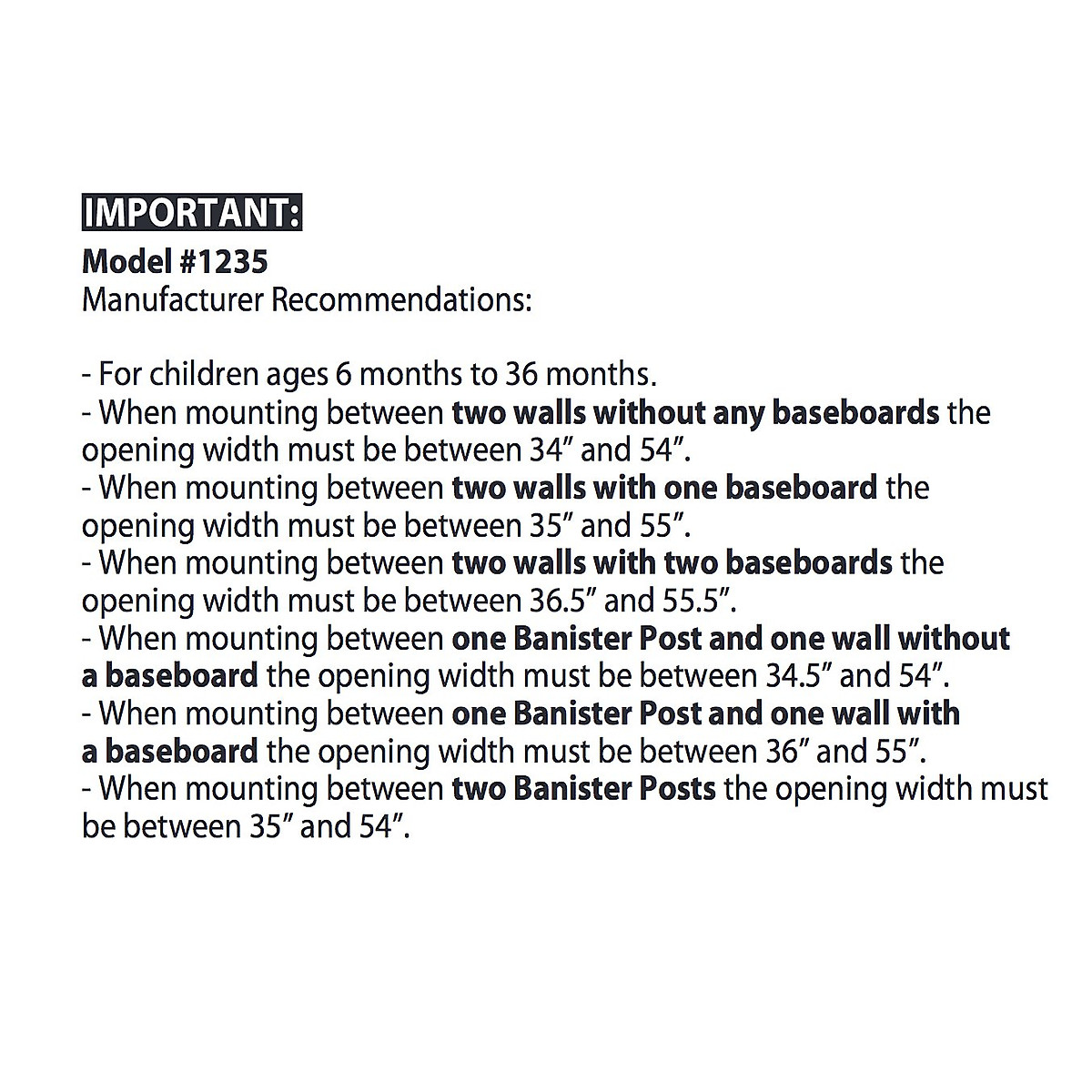 Regalo Extra Tall and Wide 2-in-1 Stairway and Hallway Wall Mounted Baby Gate, Bonus Kit, Includes Banister and Wall Mounting Kit