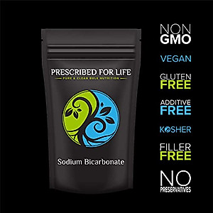 Prescribed For Life, Natural Sodium Bicarbonate (Baking Soda) Powder, 1 Lb Pouch
