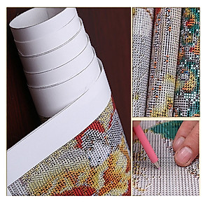 tomungs Large 5d Diamond Painting Kits for Adults Full Drill Cherry Blossom Flower Tree Paint by Diamonds DIY Round gem Paintings Pack 3D Diamond Painting Bead Art kit Size 130 X 50 cm