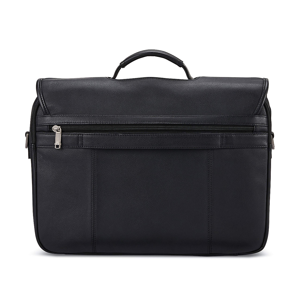 Samsonite Classic Leather Flapover, Black, One Size