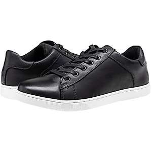 Jousen Men' s Casual Shoes Leather Dress Sneakers Business Casual Shoes for Men Breathable Fashion Sneakers (MY852 Black 8)
