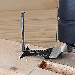 HIFROM 12PCS 45MM Bi-Metal Oscillating Multitool Quick Release Saw Blades Replacement for Porter Cable Fein Bosch Dremel Craftsman Ridgid Multi Tool