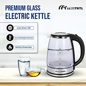 truTRTL Sizzle Glass Kettle (Sizzle 1.8L Glass - US)