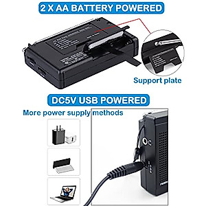 HanRongDa AM FM Shortwave Radio Portable with Excellent Reception and Backlit, Battery Operated Radios with Alarm Clock and Sleep Timer, Small Digital Tuner for Camping, Fishing, Traveling HRD-310