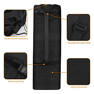 Cosmos Pickleball Net Storage Bag Pickle Ball Equipment Carry Bag Badminton Net Case Boundary Line Carrying Bag for Game Equipment Accessories Storage in Driveway Backyard (Mesh Net NOT Included)