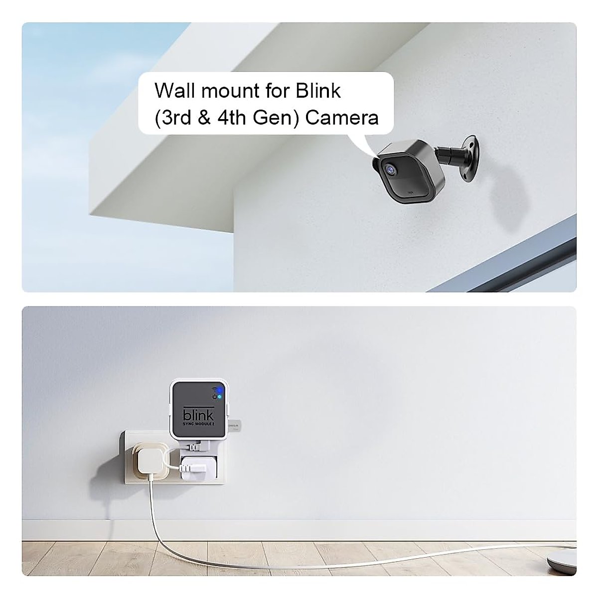 All-New Blink Camera Wall Mount for Blink Outdoor(4th & 3rd Gen) Camera,Weatherproof Protective Housing and 360 Degree Adjustable Mount for Blink Camera System (Black)