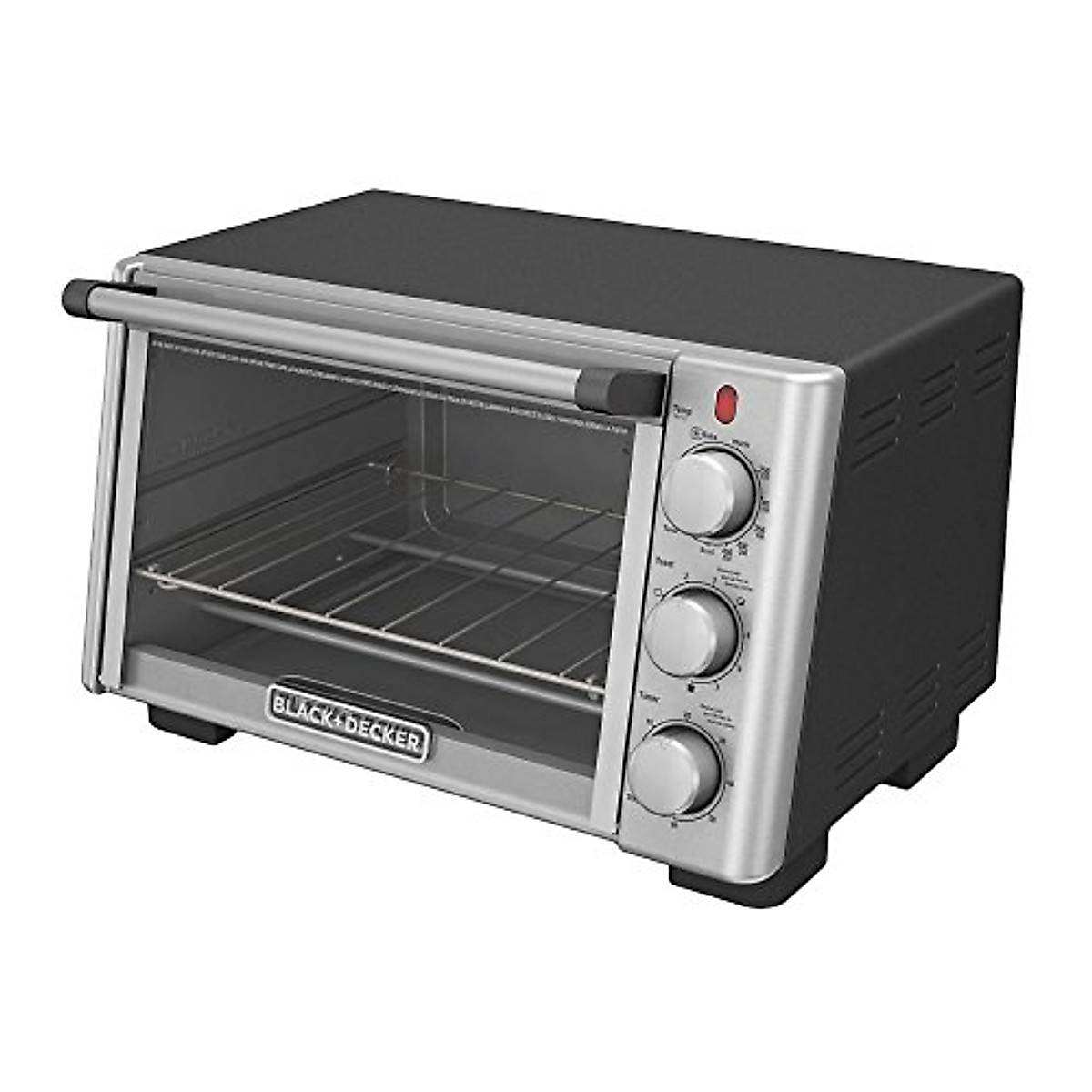 BLACK+DECKER 6-Slice Convection Countertop Toaster Oven, Stainless Steel/Black, TO2050S