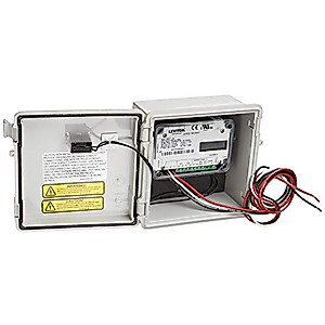 Leviton MO240-1SW Outdoor Surface Mount Mechanical Counter 120/208/240V 2P3W 100A with 2 Solid Core CTs Mini Meter Kit