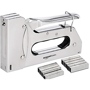 Amazon Basics Manual Staple Gun Stapler with 1000 Staples