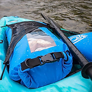 AquaQuest Sea View Clear Dry Bag - Small 5L Light Waterproof Sack - For Rafting, Paddle Boarding, Boating - Blue