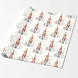 Personalized Birthday Gift Wrap Paper Custom Photo Wrapping Paper Roll with Name Fun Birthday Gift Wrapping Paperfor Boys Girls Kids Party Christmas Birthday Anniversary 58"x 23" (design 11)