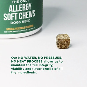 Natural Rapport Dog Allergy Supplement - The Only Allergy Soft Chews Dogs Need - 120ct Treats That Contain Kelp and Bee Pollen for Allergy and Itch Relief