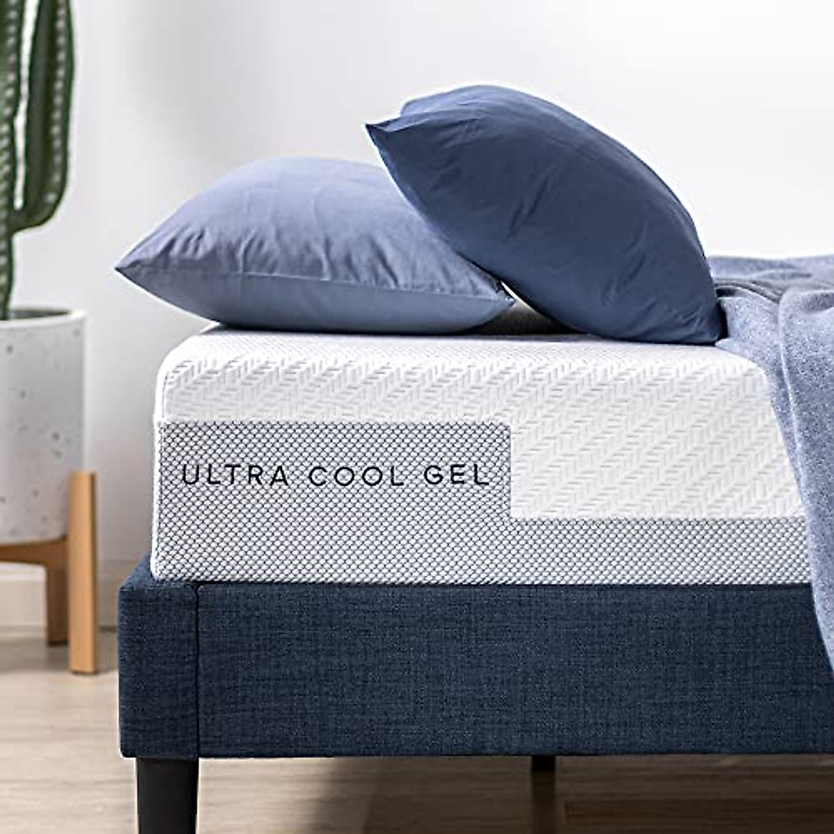ZINUS 8 Inch Ultra Cooling Gel Memory Foam Mattress, King, Cool-to-Touch Soft Knit Cover, Pressure Relieving, CertiPUR-US Certified, Mattress in A Box, All-New, Made in USA