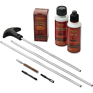 OUTERS .243 Through 6.5mm 96219 Cleaning Kit w Aluminum Rods/Patches/Chemicals
