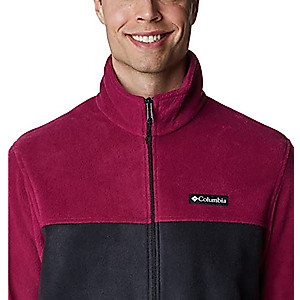 Columbia Men's Steens Mountain Full Zip 2.0, Red Onion/Black, Large