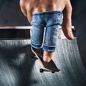 YUJUN 20PCS 38mmX110mm Wooden Fingerboard Foam Grip Tape Black Pro Skateboard Grip Tape Stickers