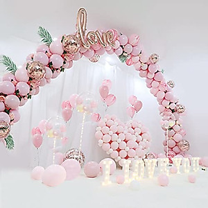 Pink Balloons 12inch Light Pink Balloons,50PCS Latex Pink Balloons for Birthday Wedding Baby shower Party Decoration