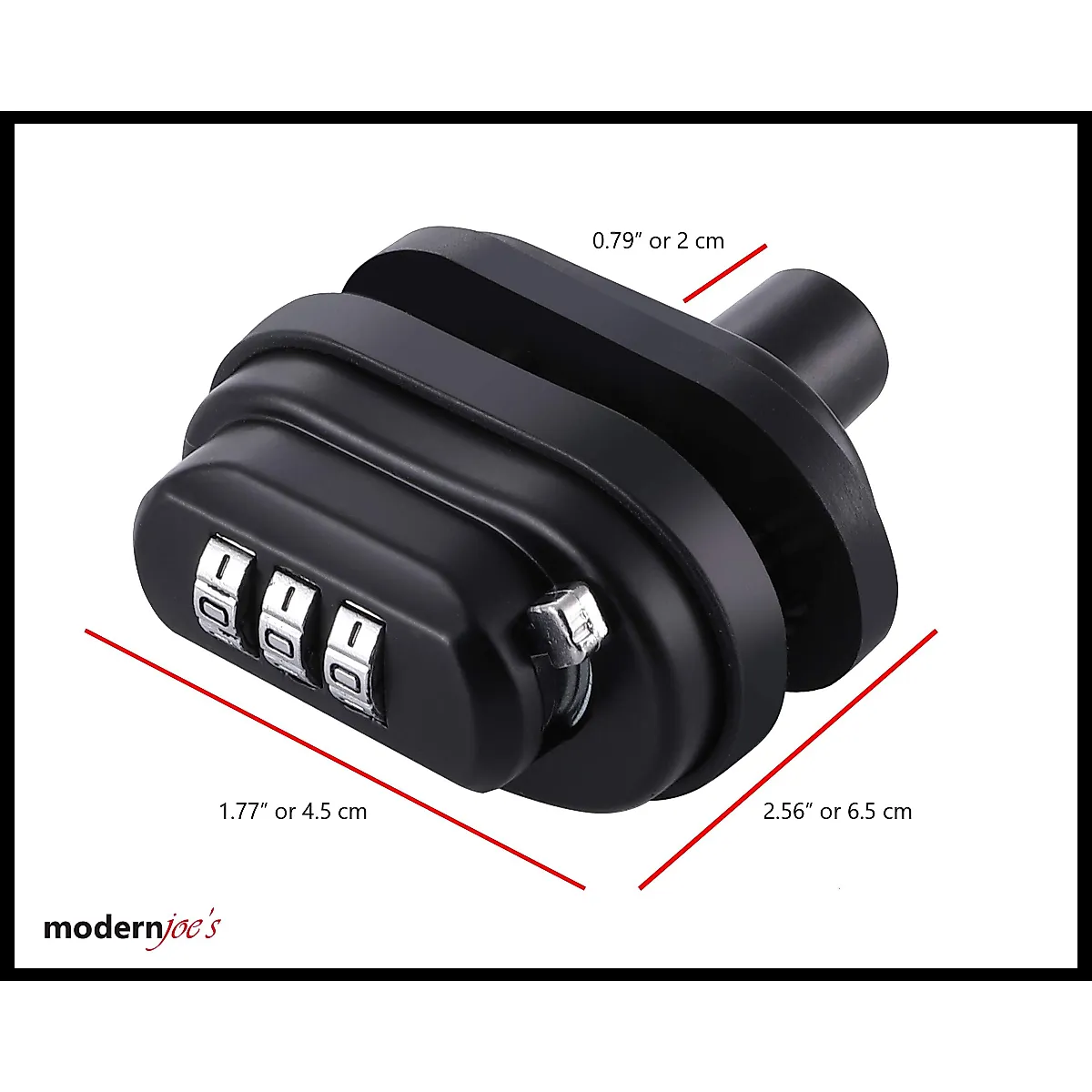 MODERNJOE'S Trigger Lock 3 Digit Combination Gun Lock (3 Pack). Lock Fits Pistols, Hand Gun, Rifles, Bb and Shotguns.