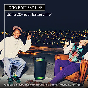 Sony SRS-XP500 X-Series Wireless Portable-BLUETOOTH-Karaoke Party-Speaker IPX4 Splash-resistant with 20 Hour-Battery