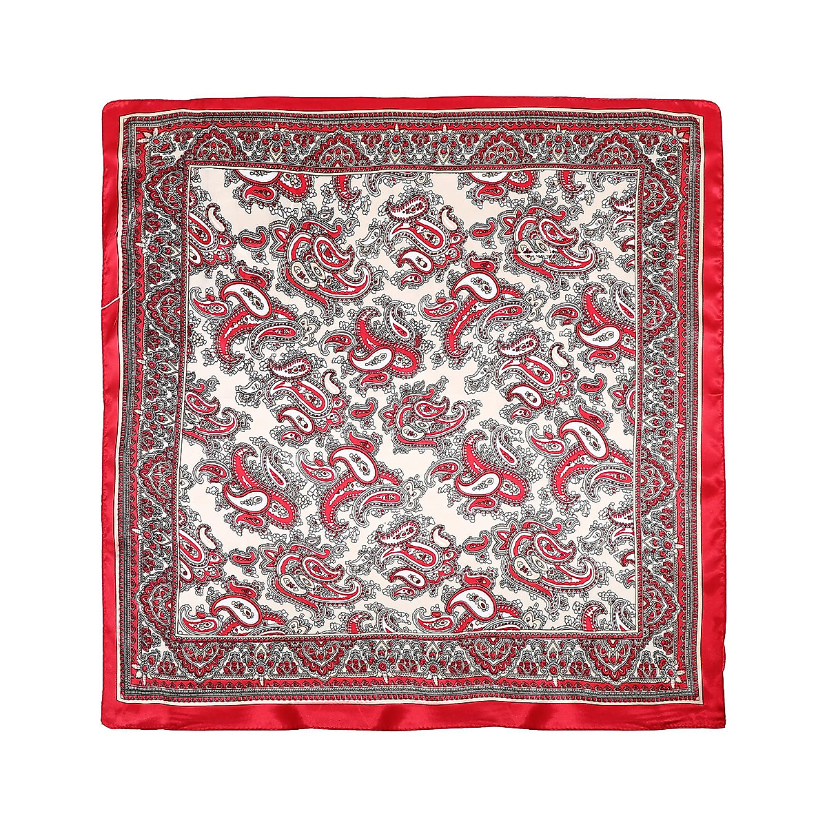 HAIMEIKANG Satin Head Scarves Square Silk Feeling Hair Scarf 4 PCS 23.18 Inches Headscarf for Women Silk Hair Bandanas（60cm#mix1