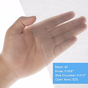 4PACK 20 Gauge Stainless Steel Mesh, with Mesh Size 0.035" x 0.035", Made of 304 Stainless Steel (0.98ft. X 0.68ft.)