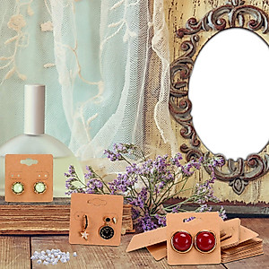 WILLBOND Earring Card Holder Jewelry Display Cards, Earring Backs and Self Sealing Bags Cellophane Bags for Earrings Necklace Jewelry Display (400 Pieces)