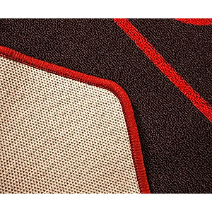 Dungeons & Dragons Red D20 Dice Printed Area Rug | Indoor Floor Mat, Accent Rugs For Living Room and Bedroom, Home Decor For Kids Playroom | Dungeon Master Gifts And Collectibles | 52 x 45 Inches