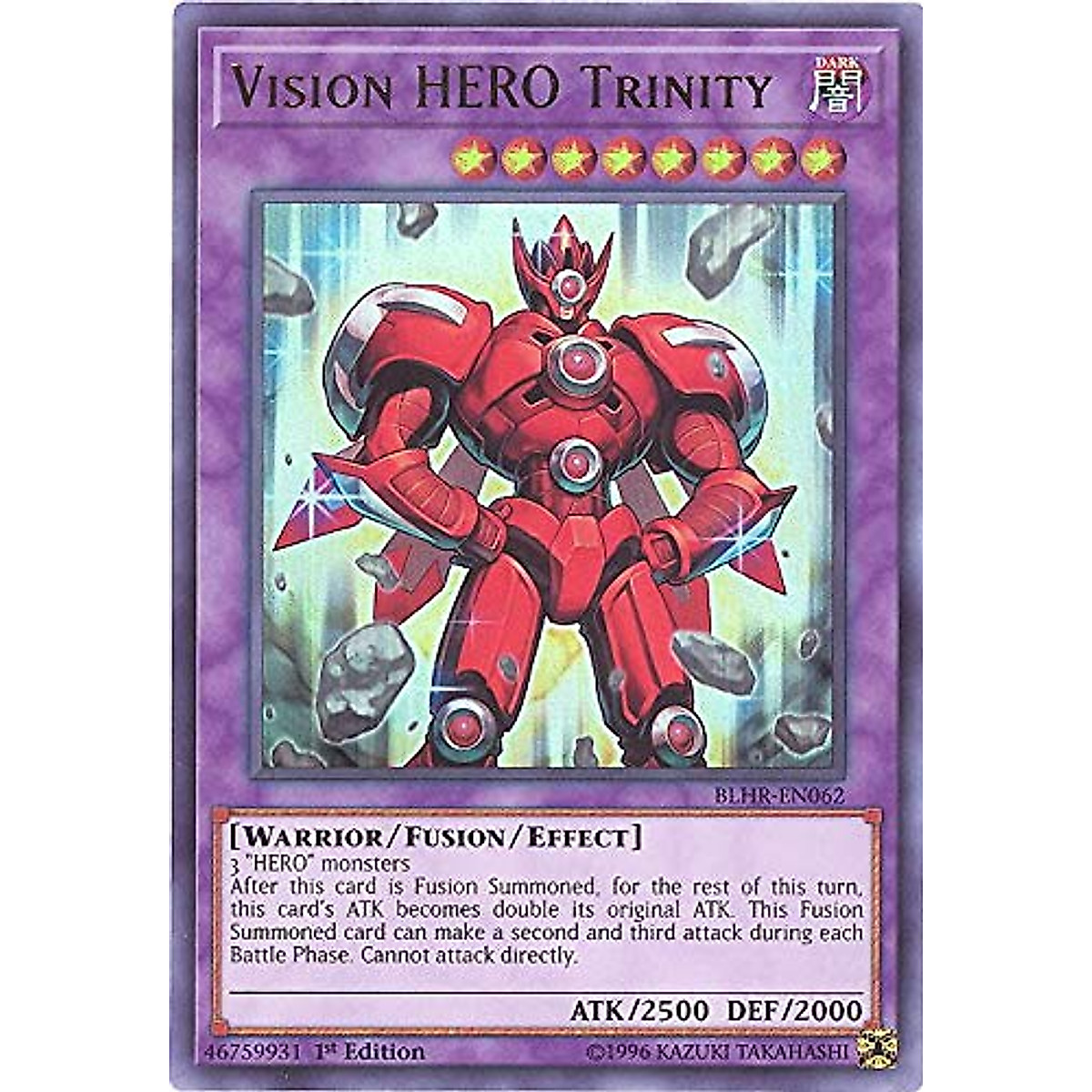 Yu-Gi-Oh! - Vision Hero Trinity - BLHR-EN062 - Ultra Rare - 1st Edition - Battles of Legend: Hero's Revenge