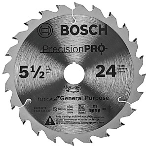 Bosch PRO524TS 5-1/2 In. 24-Tooth Precision Pro Series Track Saw Blade