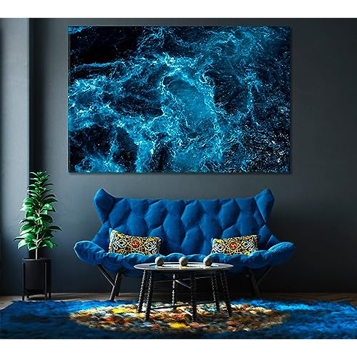 Wild Ocean Waves Canvas Print 1 Panel / 36x24 inches