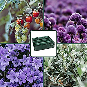 Raised Garden Planter Fabric Bed, 9 Divided Grids Durable Square Planting Grow Pot, Plant Grow Bags for Outdoor Carrot Onion Herb Flower Vegetable Plants