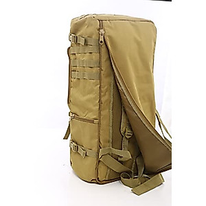 IFANGZHIWUI Hiking Backpacks 50L Camping Backpacks for Men Women 600D Oxford Outdoor for Traveling With Waterproof cover (khaki, 50L)