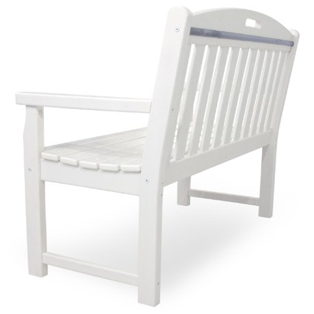 Trex Outdoor Furniture TXB48CW 48-Inch Yacht Club Bench, Classic White