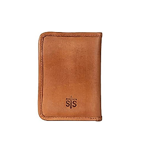 STS Ranchwear Everyday Western Style Full Grain Leather Yipee Kiyay Collection Magnetic Wallet, Multi
