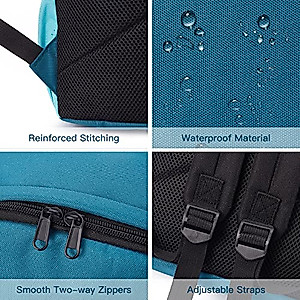 Telena School Backpack for Boys Lightweight Middle High School Backpack Bookbag for Teen Girls Boys Kids, Blue