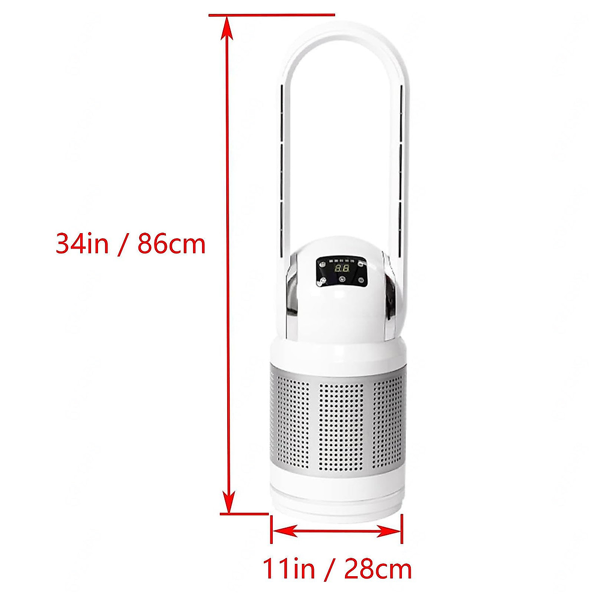 DIGBYS Dreo Fan with Remote Control Fan Tower 8h Timer 8 Speeds Air Purifier, for Home Bedroom Kitchen