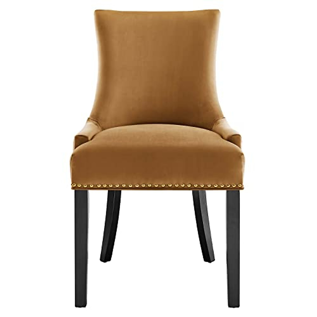 Modway Marquis Performance Velvet Set of 2 Dining Chair, Cognac