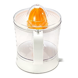 Dominion BPA-Free CitroMax Electric Citrus Juicer Extractor, Compact Volume Pulp Control, Oranges, Lemons, Limes, Grapefruits with Easy Pour Spout, 34oz, White