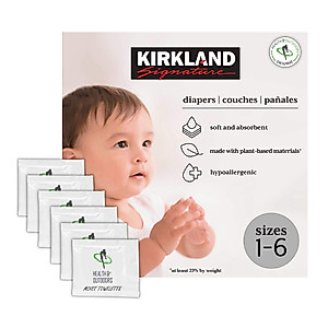 Kirkland Signature Diapers Size 3 (16 lbs - 28 lbs) 198 Count W/ Exclusive Health and Outdoors Wipes