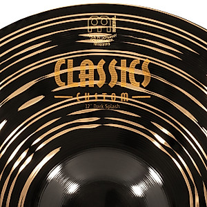Meinl Cymbals Classics Custom Dark 12" Splash Cymbal for Drum Set — Made in Germany — B12 Bronze, 2-Year Warranty (CC12DAS)