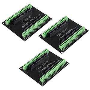 3PCS ESP32 Breakout Board GPIO 1 into 2 Compatible with 38 Pins ESP32S ESP32 Development Board 2.4 GHz Dual Core WLAN WiFi + Bluetooth 2-in-1 Microcontroller ESP-WROOM-32 Chip for Arduino