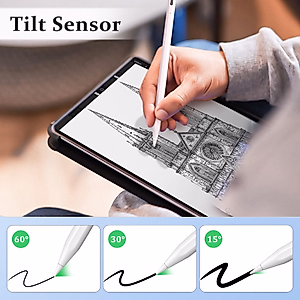 Stylus Pen for iPad, Apple Pencil W/Palm Rejection&Tilt, 13 Mins Fast Charge, MEKO iPad Pencil for iPad 6-10,iPad Pro11/12.9"/M4,iPad Air3/4/5/6,iPad mini5/6