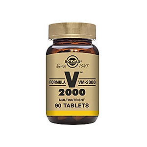 Solgar Formula VM-2000 (Multinutrient System), 90 Tablets - Premium Quality Multiple - Contains Zinc - Supports A Healthy Immune System - Vegan, Dairy Free, Kosher - 45 Servings
