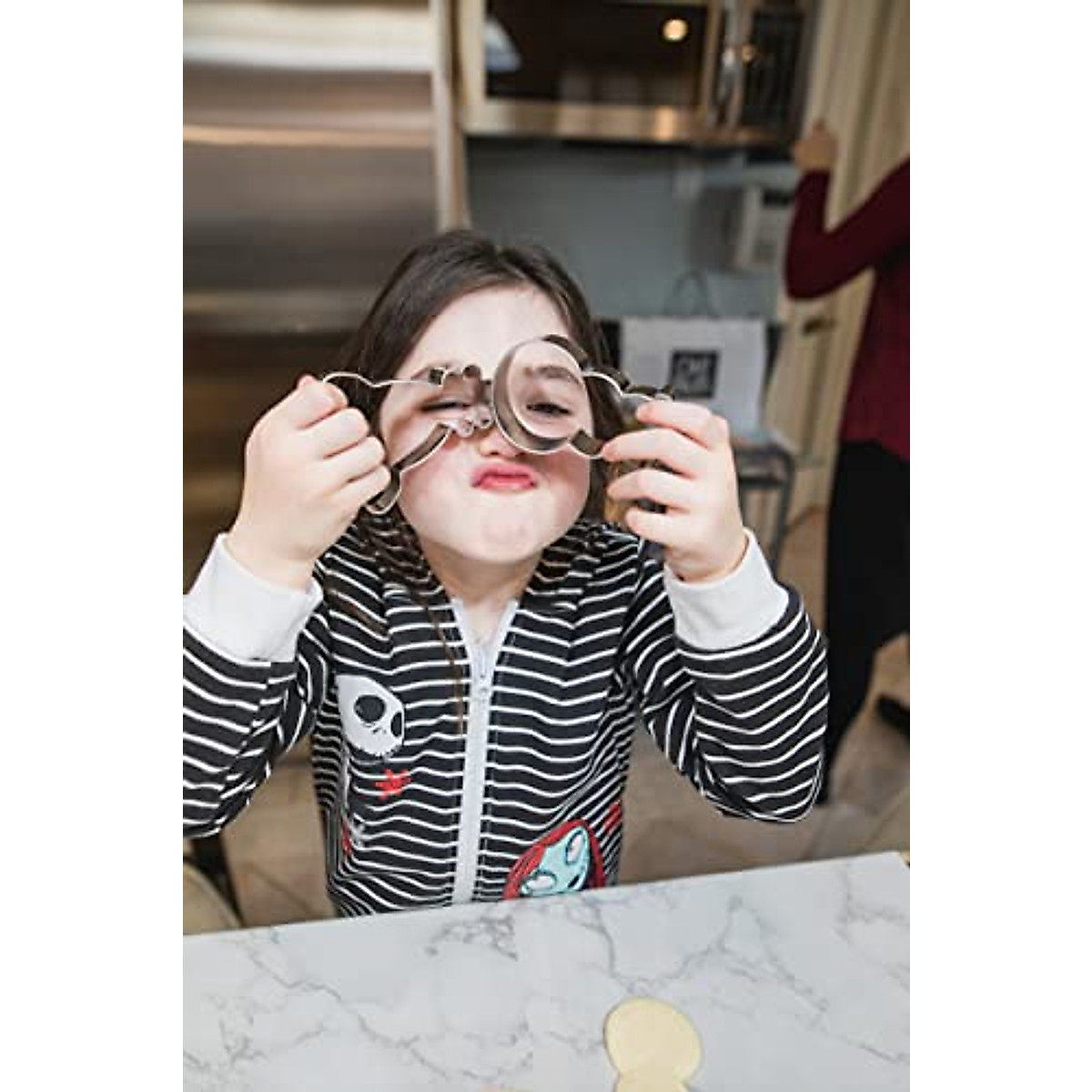 Disney Nightmare Before Christmas Jack Skellington Sally Big Girls French Terry Zip Up Hoodie Black-White 10-12